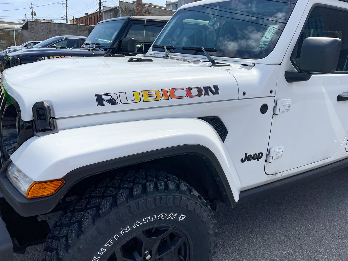 "JK" Jeep Wrangler RUBICON Hood Retro – Mopar Graphics