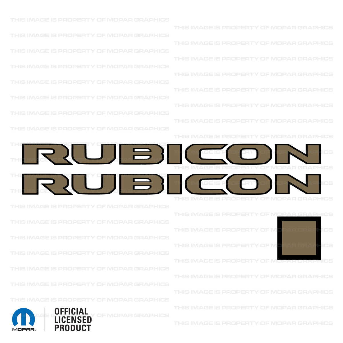 JL/JT "Rubicon" Hood Decal - 392 – Mopar Graphics