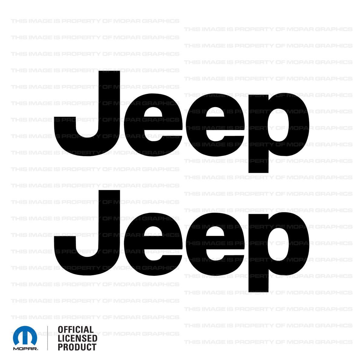 TJ "Jeep" Fender Decal - Gloss Black – Mopar Graphics