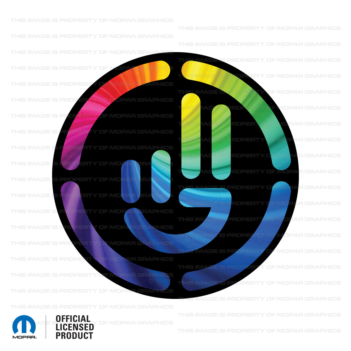 Jeep Wave Decal - Rainbow Patterns – Mopar Graphics