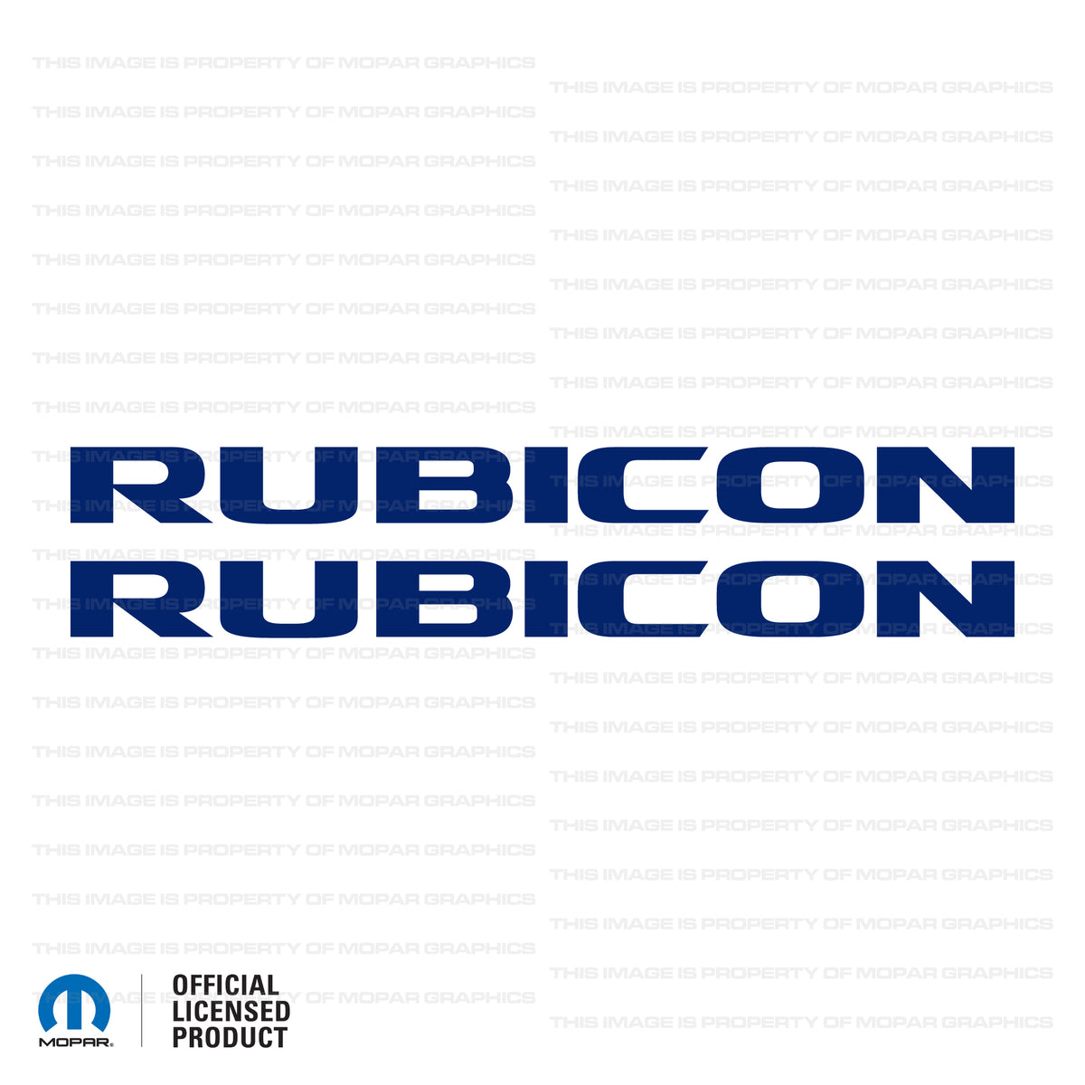 JK "Rubicon" Hood Decal - Single Color – Mopar Graphics