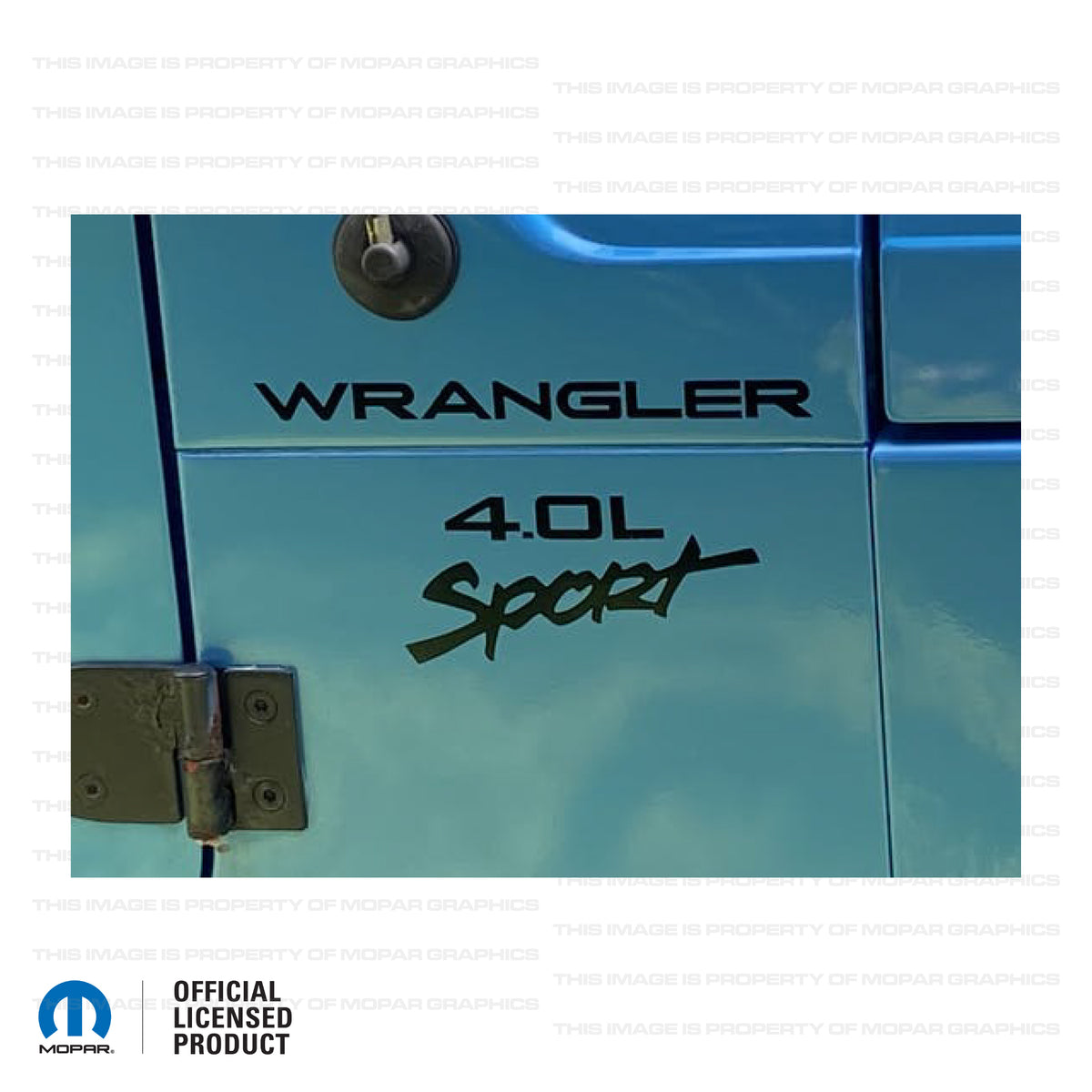 TJ "4.0L" Fender Decal - Factory OEM Replacement - Gloss Black – Mopar ...